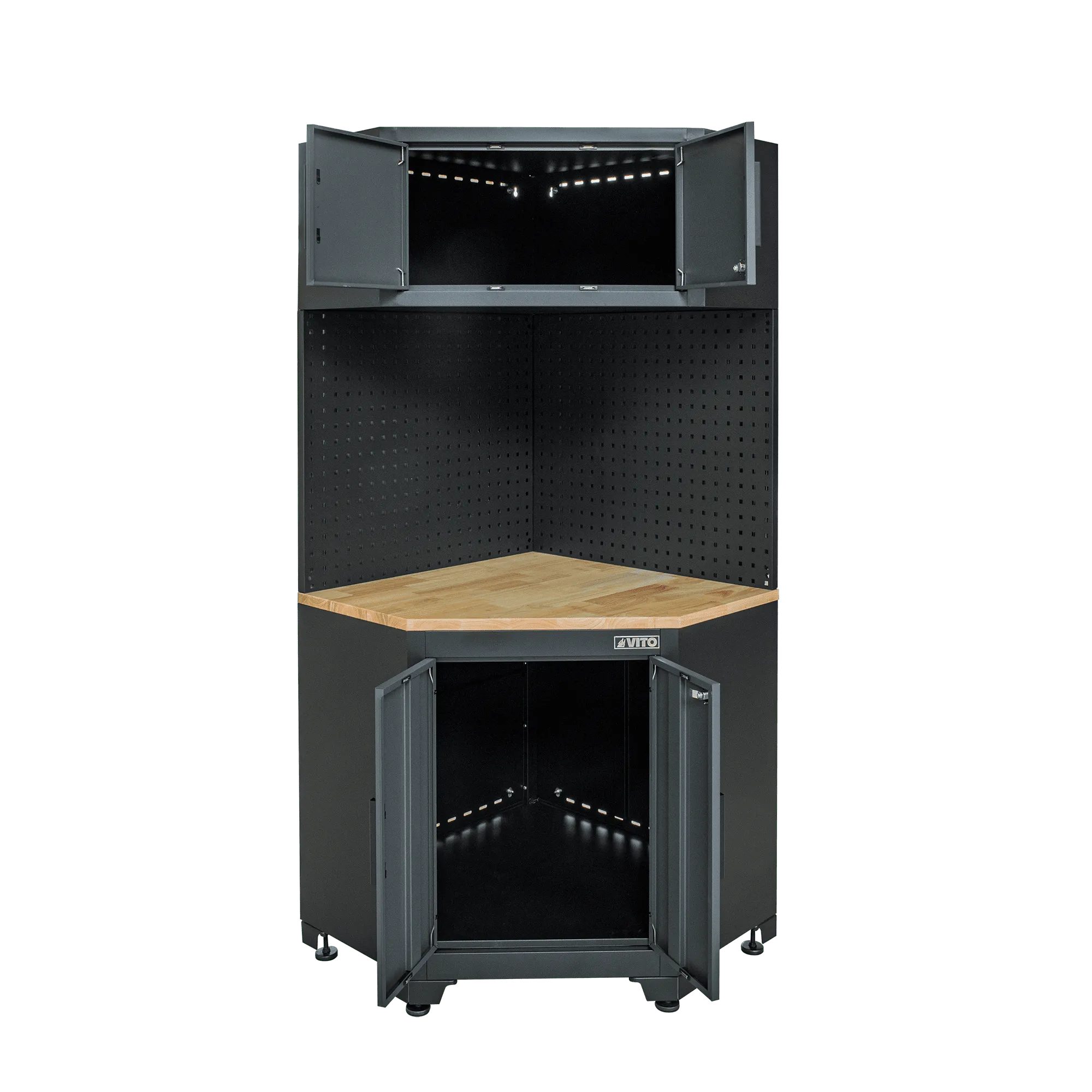 Garage Corner Cabinet Corner Racking Garage Shelving Kit 5 Tier Heavy